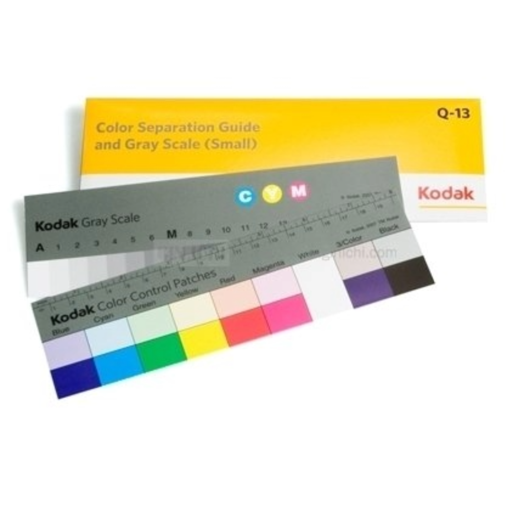Guia KODAK Q-13 de Cores e Escala de Cinza - Pequeno - RunnerFilmes